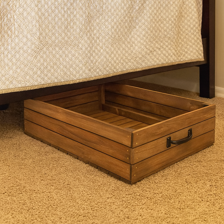 Sliding Wooden Storage Drawer for Underbed & Closet Organization ...